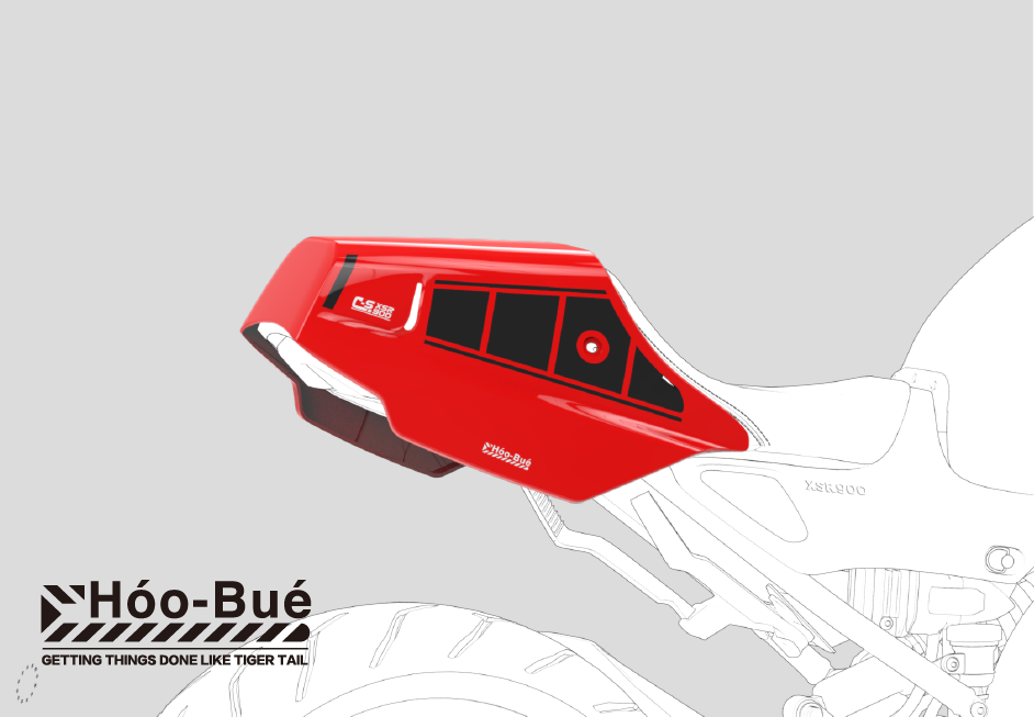 XSR900 C-S Single seat cover – HooBue